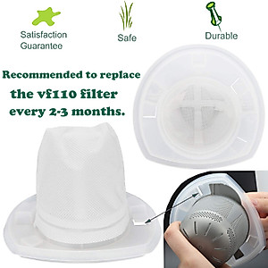 6 Pack Replacement Vacuum Filter for Black & Decker Power Tools VF110 Vacuum CHV1410L CHV9610 CHV1210 CHV1510 CHV1410L32 90558113-01, Not for HHVI315JO32 HHVI315JO42 HHVI320JR02 HHVI325JR22