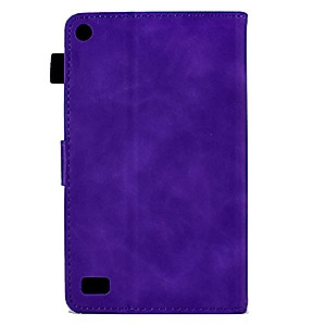 Tablet PC Case Compatible with Kindle Fire 7 Case 2019/2017/2015 (9th/7th/5th Generation),Premium Leather Case Slim Folding Stand Folio Cover Protective Cover with Card Slot/Auto Sleep Wake Tablet hom