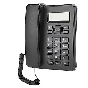 Corded Telephone for Home and Office - Desk with Wired Landline Connection Ideal for Business Use