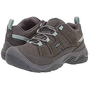 KEEN Women's Circadia Vent Low Height Breathable Hiking Shoes, Steel Grey/Cloud Blue, 8.5