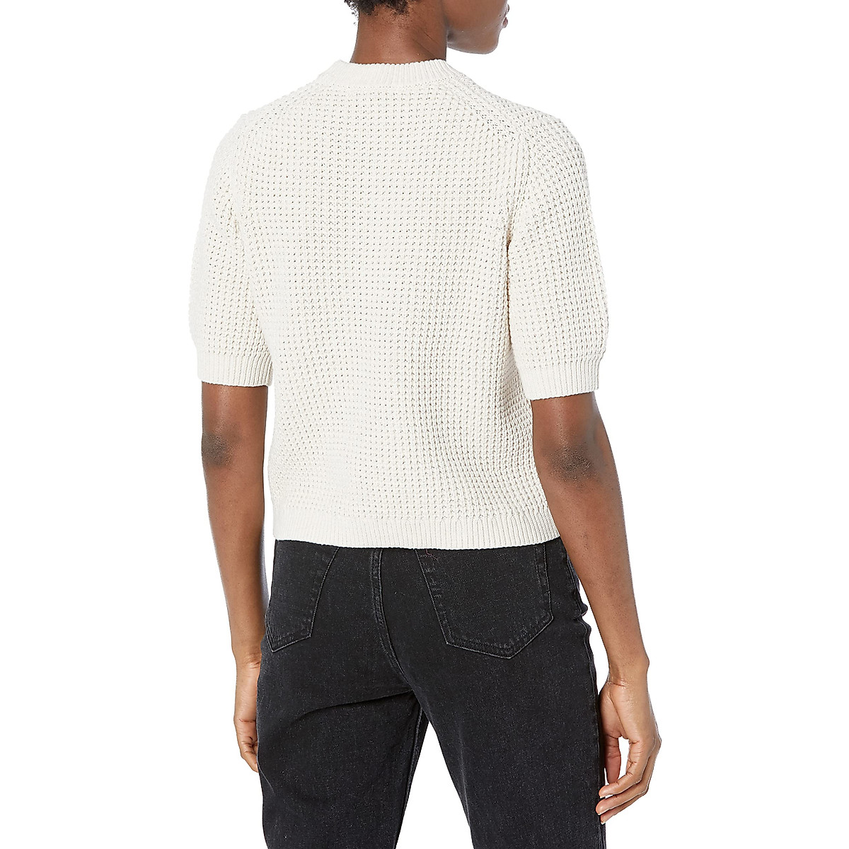 French Connection Women's Lune Mozart Waffle, Light Oatmeal, XS