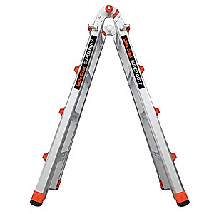 Little Giant Ladders, Super Duty, M17, 17 foot, Multi-Position Ladder, Aluminum, Type 1AA, 375 lbs weight rating, (10402)