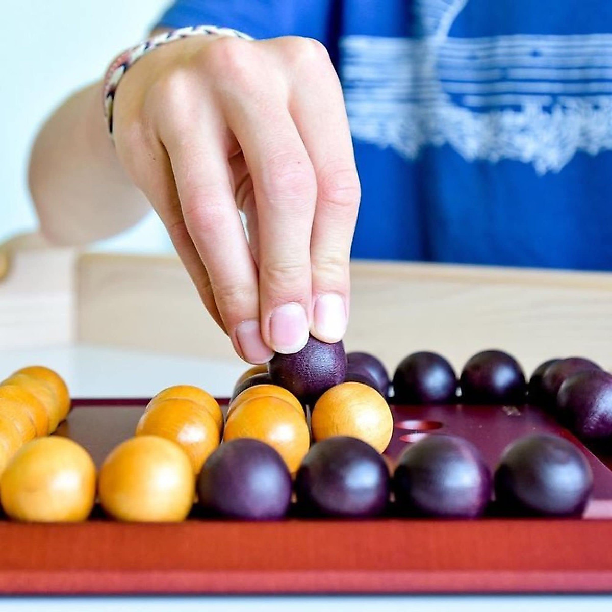 Pylos | Great Wooden Game | Abstract Strategy Board Game| Ages 8+ | 2 Players | 15 Minutes