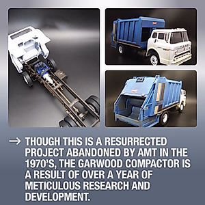 AMT Ford C-600 Gar Wood Load Packer Garbage Truck 1:25 Scale Model Kit