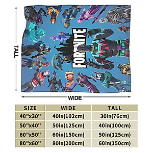 Game Blanket Cartoon Throw Blanket Ultra-Soft Blanket for Couch Bed Living Room Bedroom Car 50"X40"