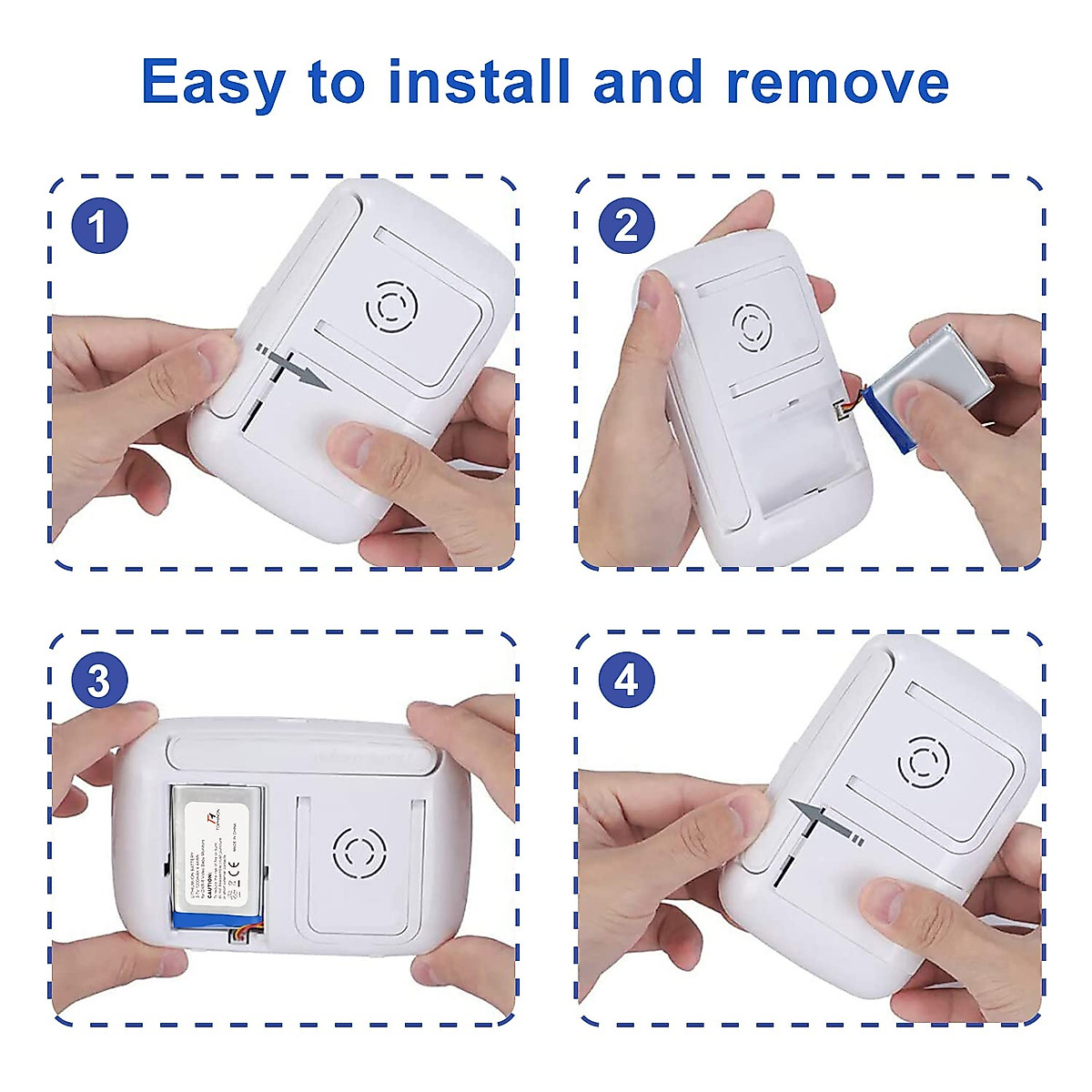 Tophinon Replacement Battery for Infant Optics DXR-8 Baby Monitor Battery Sp 803048,3.7V 1200mAh Lithium-ion Rechargeable