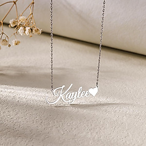 Custom Name Necklace Personalized Sterling Silver Necklaces for Women Customized Name Necklaces Pendant Jewelry Gifts for Women