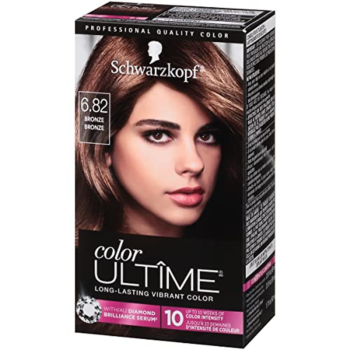 Schwarzkopf Color Ultime Permanent Hair Color Cream, 6.82 Bronze