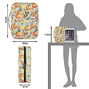YOUSHARES Colored Pencil Case 220 Slots Pen Case Organizer With Handy Wrap & Zipper, Multilayer Holder for Prismacolor Colored Pencils & Gel Pen (Pumpkin)