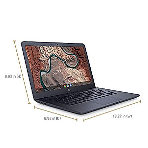 HP Chromebook 14-db0043wm - AMD A4-9120C, AMD Radeon R4 Graphics, 4 GB SDRM, 32GB eMMC, Audio by B&O, Full HD Display, Ink Blue (Renewed)