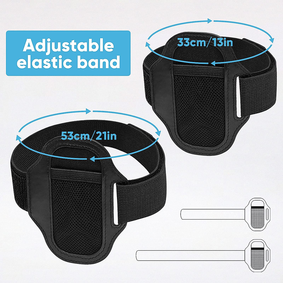 [2 Pack] Leg Strap for Nintendo Switch Sports Play Soccer/Switch Ring Fit Adventure, for Joy Cons Switch OLED Model Controller Game Accessories,Adjustable Elastic Strap,Two Size for Adults & Children