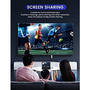 NAMCIM Wireless HDMI Transmitter and Receiver, Designed only for Laptop and PC, Plug & Play, Wireless HDMI Dongle Adapter for Streaming Video/Audio from Laptop/PC to HDTV Projector