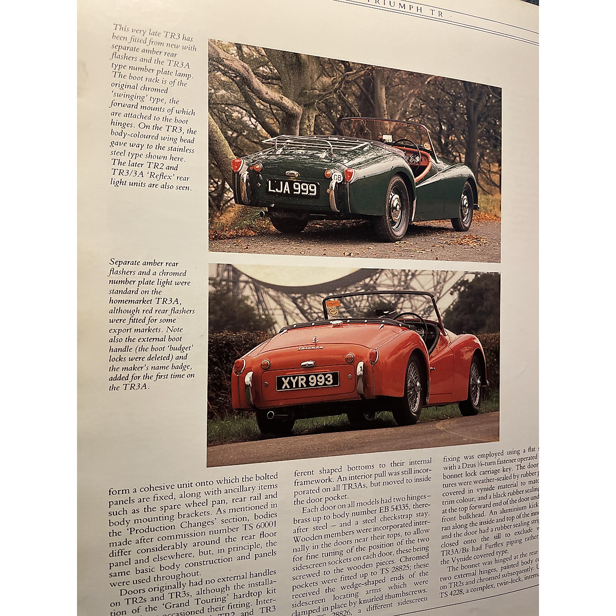 Original Triumph Tr: The Restorer's Guide to TR2, TR3, TR3A, TR4, TR4A, TR5, TR250, TR6