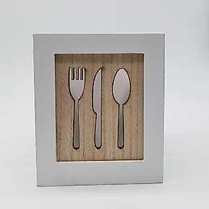Decorative Wooden Knife and Fork Box Household Decoration Tableware Storage Ornaments