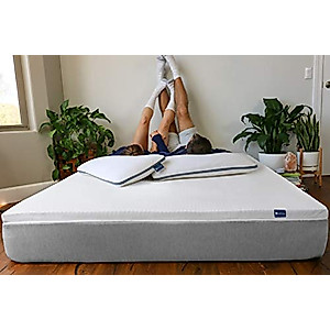 100% Natural Latex Mattress Topper - Soft Firmness - 2 Inch - Queen Size - Cotton Cover Included.