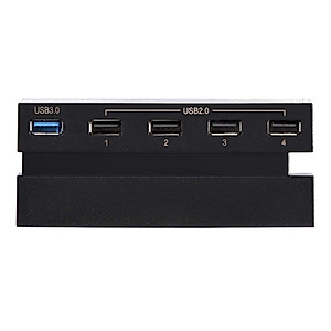 Expansion Hub Controller Adapter, High Speed 5-Port USB Hub 2.0 3.0 Expansion Hub Controller Adapter for Game Console