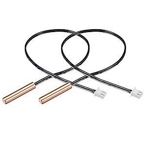 uxcell 2 Pcs 15K NTC Thermistor Probe 15.7 Inch Copper Sensitive Temperature Temp Sensor for Air Conditioner