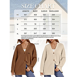 LILLUSORY Women Oversized Cardigan Sweater Fall Outfits Cloth Fashion 2024 V Neck Long Cashmere Knit Button Front Trendy Tops Apricot