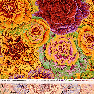 Kaffe Fassett Collective for FreeSpirit Brassica Orange, Fabric by the Yard