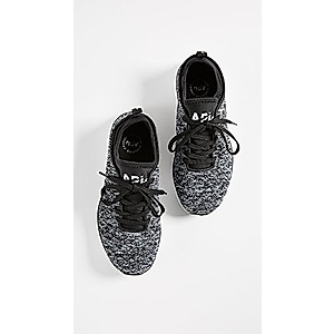 APL: Athletic Propulsion Labs Women's Techloom Phantom Sneakers, Black/White/Melange, 8 B(M) US