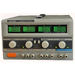 Kaito HY3003D-3,30V/3A Triple Output Linear DC Power Supply,Lab Grade 2 Main Output and one 5V Output