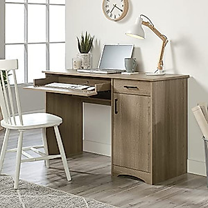 Sauder Beginnings Desk, L: 46.81" x W: 18.50" x H: 29.96", Summer Oak Finish