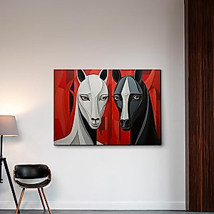 Majestic Black Stallion Galloping In The Clouds, Black Horse On Salt Flats, Canvas Print, Black Horse Print, Black Horse Wall Art