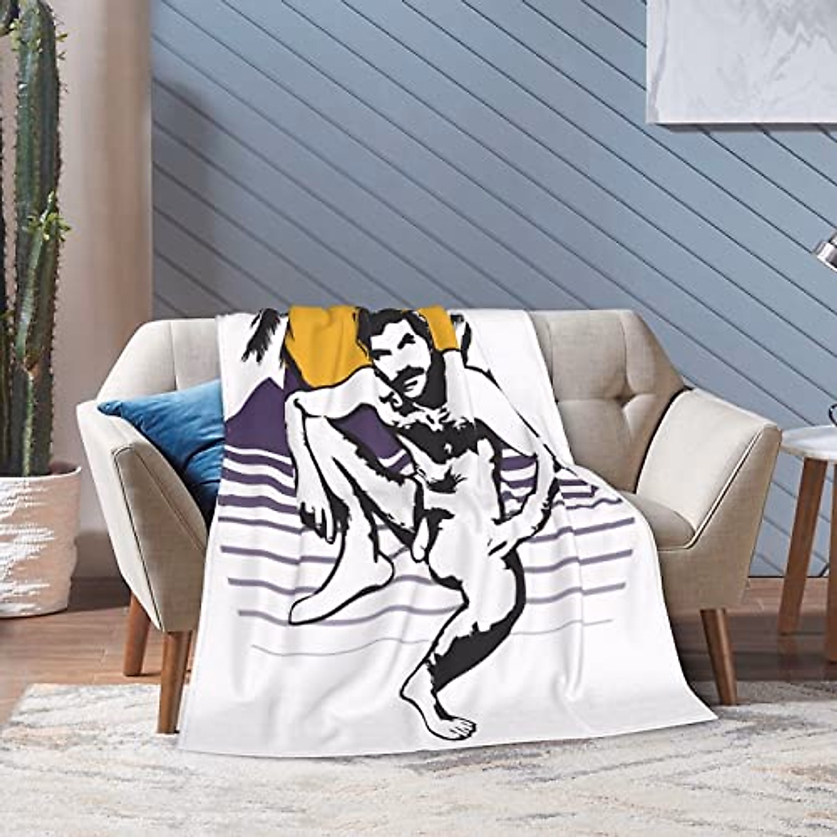 Tom Selleck Blanket Ultra-Soft Micro Fleece Blanket Warm Cozy Plush Bed Blanket Lightweight Sofa Throw Blanket