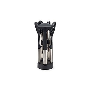 Joseph Joseph Elevate Fusion 5-piece Silicone Utensil Set with Storage Stand, Stainless Steel