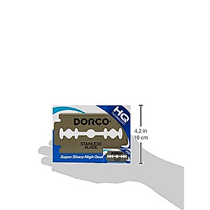 Dorco ST300 Platinum Extra Double Edge Razor Blades - 100 Ct