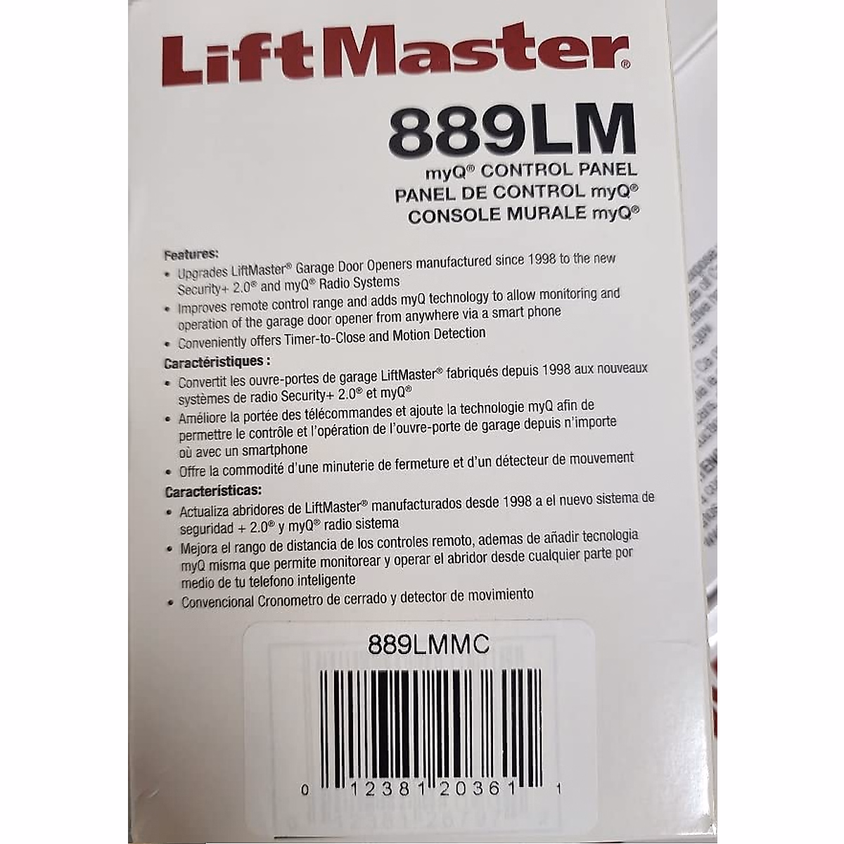 (Ship from USA) LiftMaster 888LM Security+ 2.0 MyQ Wall Control Garage Door Opener