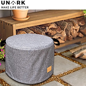 Fire Pit Cover For Solo Stove Cover Yukon 27 Inch ,Solo Stove Bonfire Cover Yukon Grey 27 Inch,Yukon Solo Stove Cover,Heavy Waterproof Protective Solo Stove Accessories,Solo Stove Yukon Cover