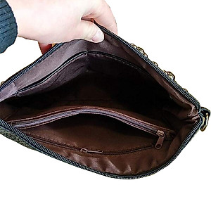 Women Rivets Skull Clutch Purses small Shoulder Bag Party Wristlet Handbag Bag Evening Long Purse