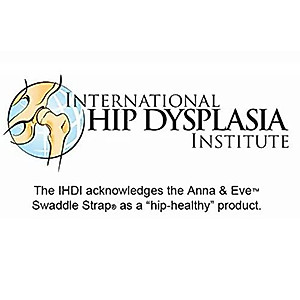 Anna & Eve - Baby Swaddle Strap, Adjustable Arms Only Wrap for Safe Sleeping - Large Size Fits Chest 16 to 20.5, Grey