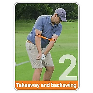 LC-1 Golf Swing Training Aid- Linear Compression Golf Practice & Golf Training Aid- Swing Trainer for Men & Women –Ingrain Proper Swing Mechanics Fast