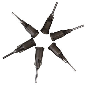 szzijia Gray 1/2" 16Ga Blunt End Luer Lock Dispensing Needles Syringe Needle Tips Pack of 100