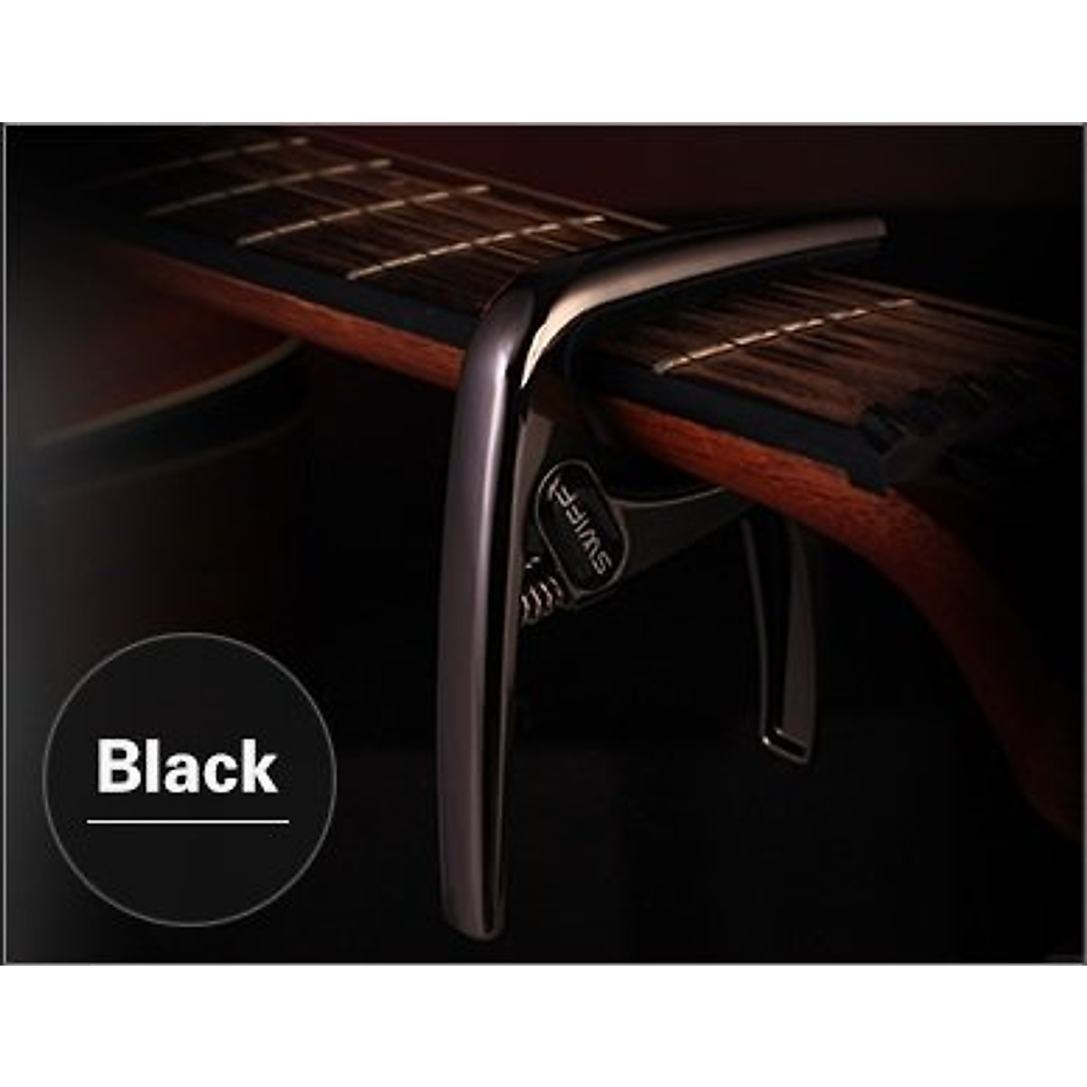 Swiff 6921502304271 Capo for Guitar, Black