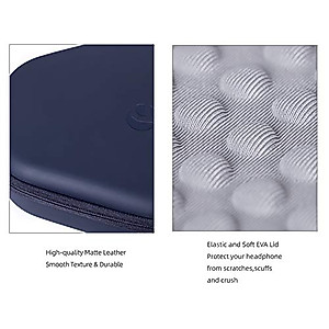 HIFYLUX Hard Travel Carrying Case Smart Dormancy Waterproof Leather Protective Bag for Apple Airpods Max (Case Only)