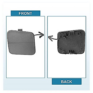 X AUTOHAUX Car Front Bumper Tow Hook Cover 622A14GA0A for Infiniti Q50 2014-2017 Tow Hook Eye Lid Cover Trailer Cap Gray