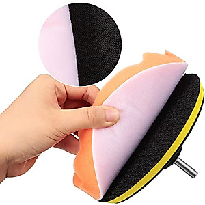 12 Pcs Buffing Polishing Pads 6 Inch Compound Buffing Sponge Pads Cutting Polishing Pad Kit for Car Buffer Polisher Compounding, Polishing and Waxing