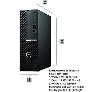 MTG OptiPlex 7090 Desktop Intel Core i7-10505 3.2 GHz, Win 10 Pro, MTG Webcam, Monitor, (2x24 Monitor, 32GB 1TB PCle)