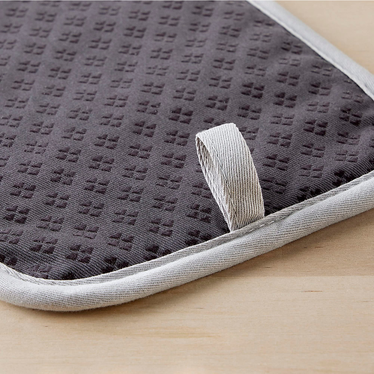 KitchenAid Asteroid Pot Holder 2-Pack Set, Charcoal Grey, 7"x10"