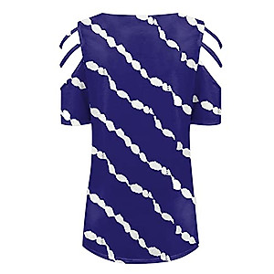 Deals Top for Women Cut Out Tops for Women MGK Shirt Black and White Striped Shirt Women Tshirt Yarn Tops for Teens Happy Birthday Shirt Peplum Blouse Work Shirts for Women