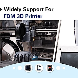 YXPOLYER ASA Filament 1.75mm, Heat Resistant Weather Resistant ASA 3D Printer Filament, Ideal for Printing Outdoor Functional Mechanical Parts, 1kg Spool, Black ASA Filament