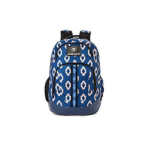 ARIAT Western Backpack Aztec Pattern Adjustable Straps Blue A460002427