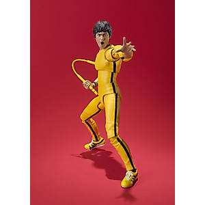 Bandai Tamashii Nations S.H. Figuarts Bruce Lee (Yellow Track Suit) Action Figure, Yellow