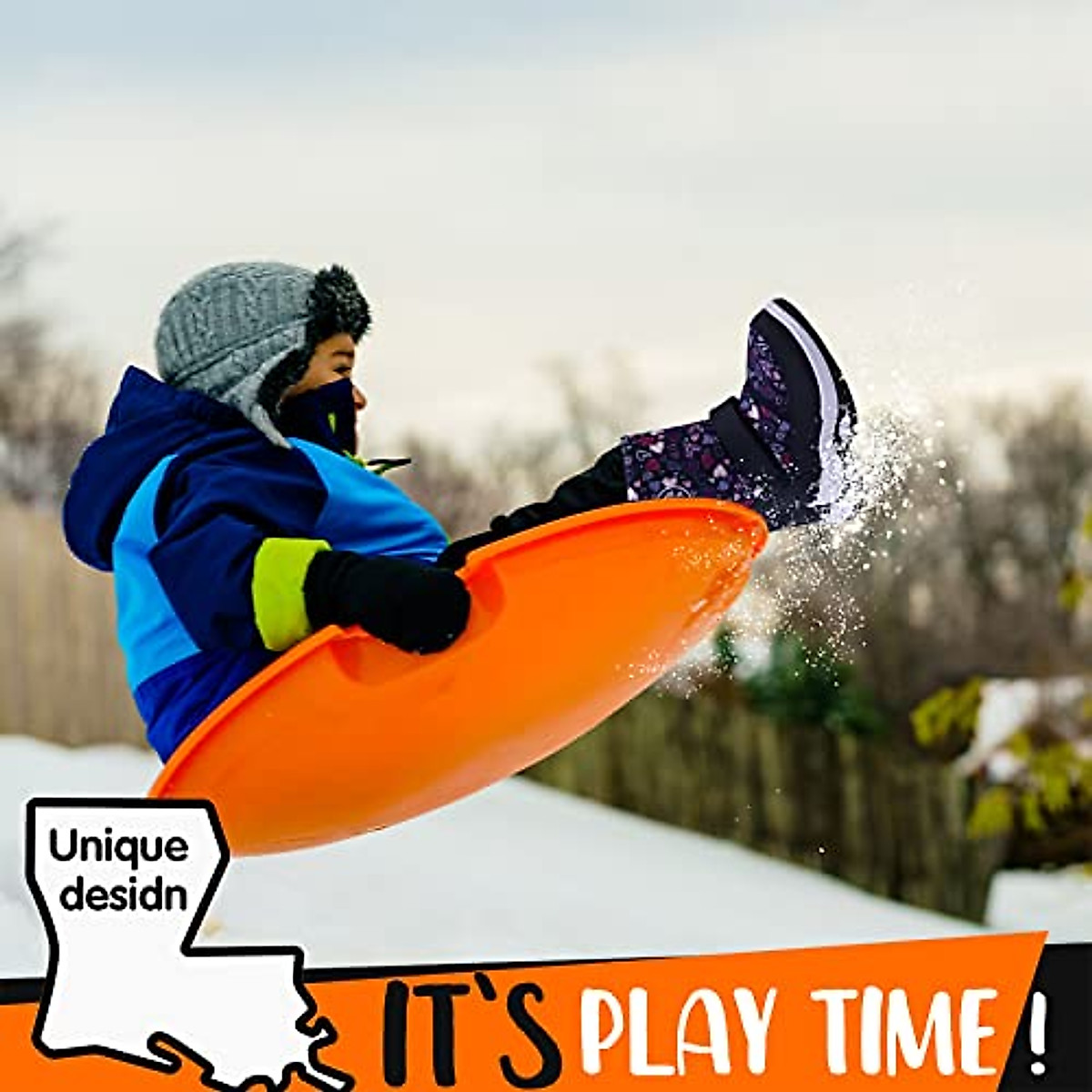 K KomForme Boys Girls Snow Boots Waterproof Winter Outdoor Boots(Toddler/Little Kid/Big Kid)