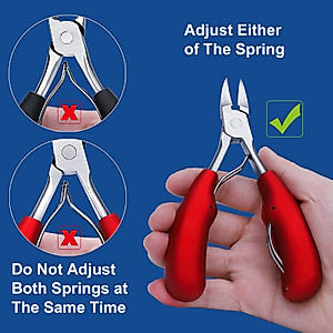 Biufesrst Toenail Clippers, Nail Clipper for Seniors Thick Toenails, Ingrown Heavy Duty Nail Clippers, Extra Large Professional Adult Toe Nail Clipper Sets with Long Handle
