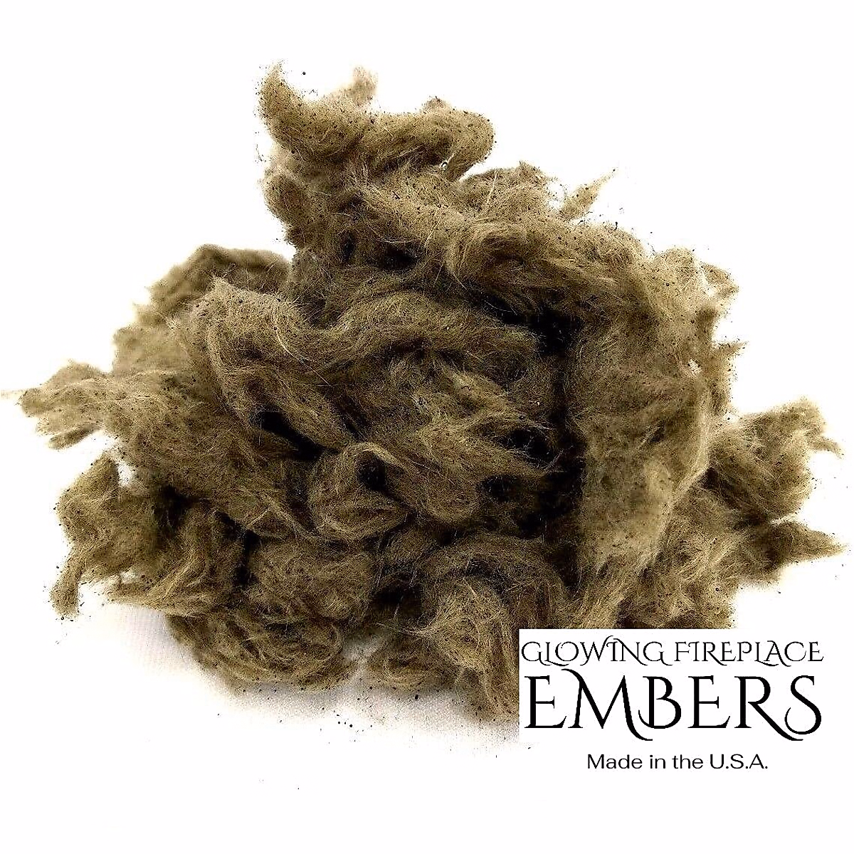 Gas Fireplace Glowing Embers, Rock Wool for Vent Free or Vented Gas Log Sets, Inserts and Fireplaces. Large Bag 4 oz