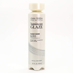 John Frieda Luminous Glaze Clear Shine Gloss, Anti-Fade, Color Enriching Gloss, Safe for Color Treated Hair, 6.5 Ounces